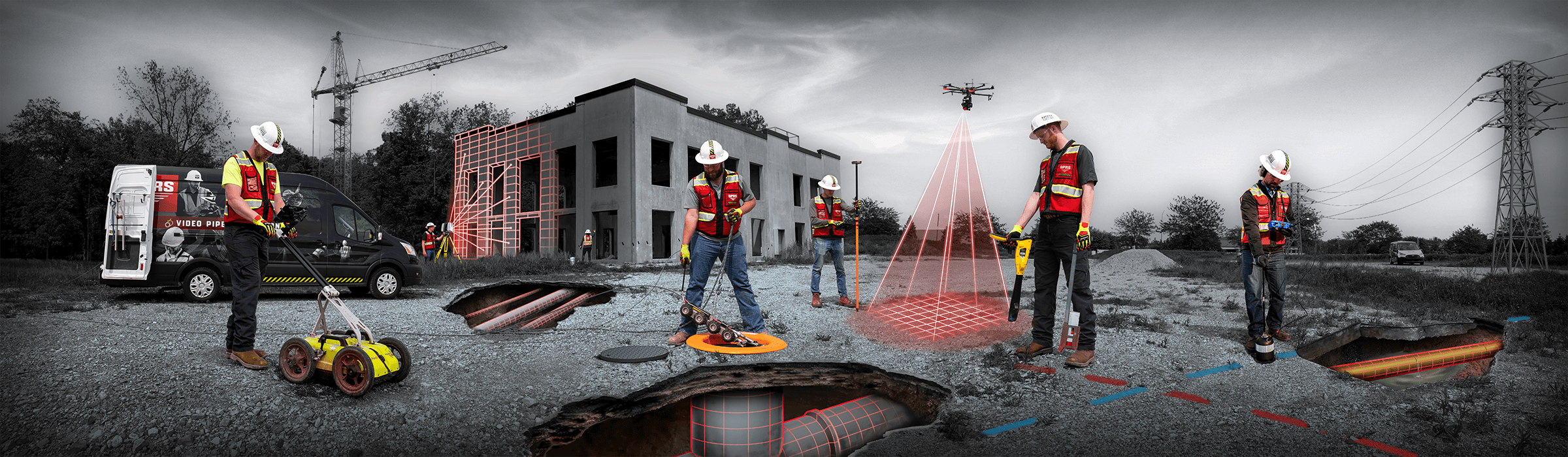 GPRS Performs Utility Locating, Video Pipe Inspection & Concrete Imaging
