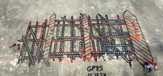 GPRS Concrete Scanning & Imaging Maps Rebar, Conduit, Post Tension Cable