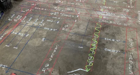 GPRS Concrete Scanning & Imaging Maps Rebar, Conduit, Post Tension Cable