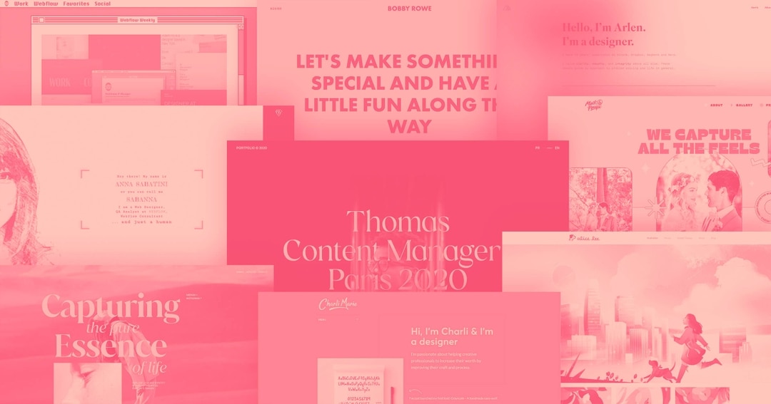 20 unique personal website & portfolio examples for 2024 | Webflow Blog