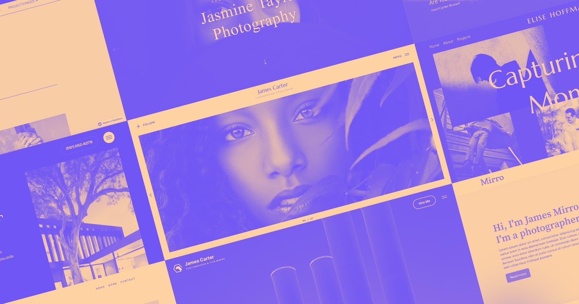 12 unique examples of photography portfolio websites | Webflow Blog
