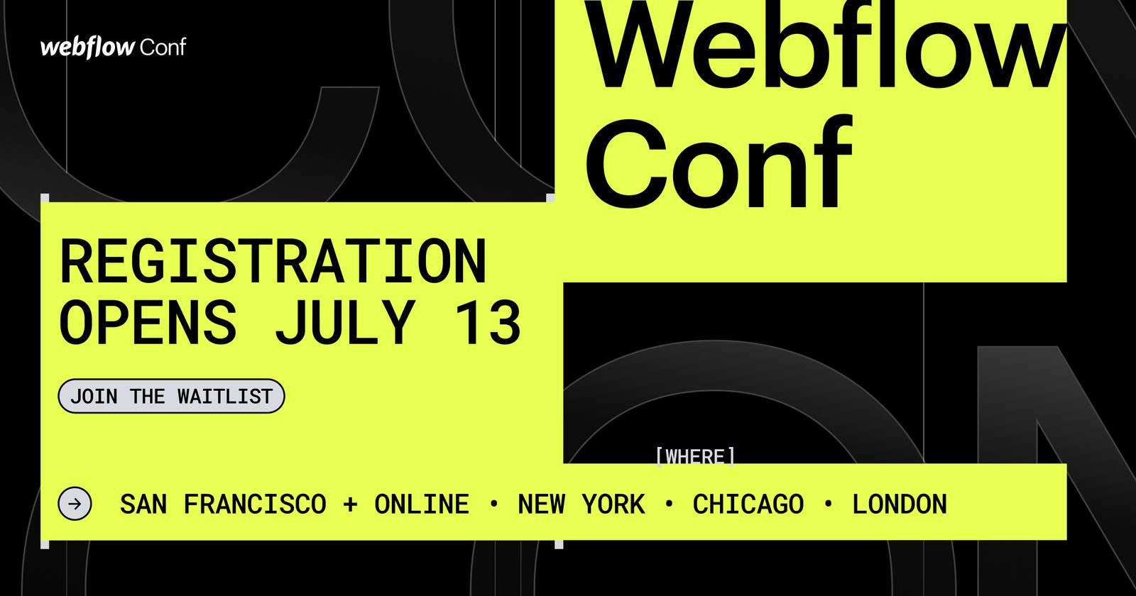 Get ready for Webflow Conf 2023 | Webflow Blog