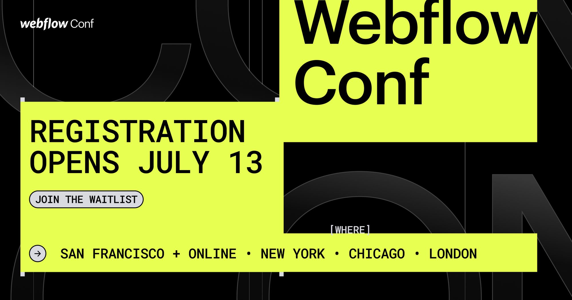 Get ready for Webflow Conf 2023 | Webflow Blog