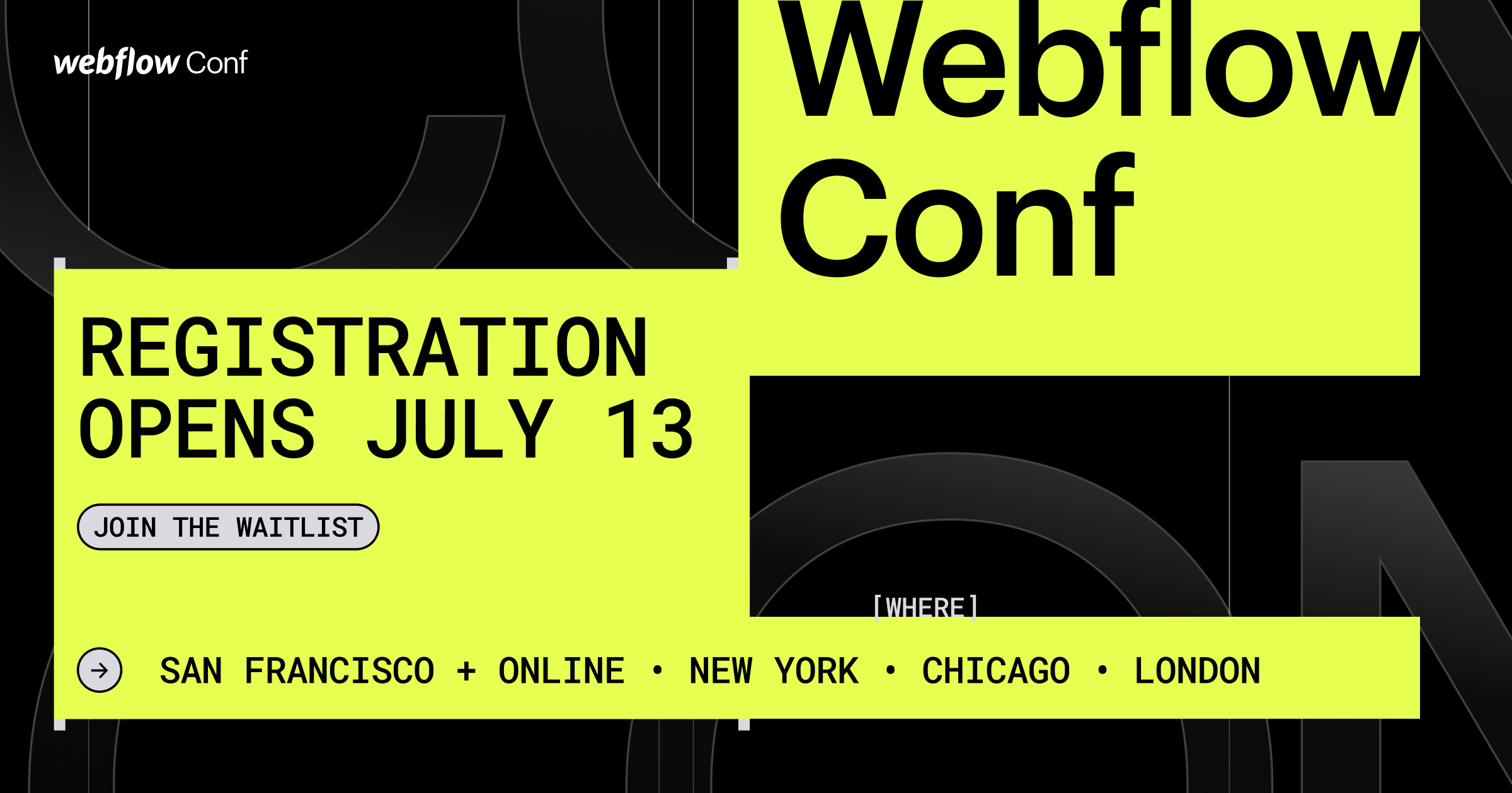 Get ready for Webflow Conf 2023 | Webflow Blog