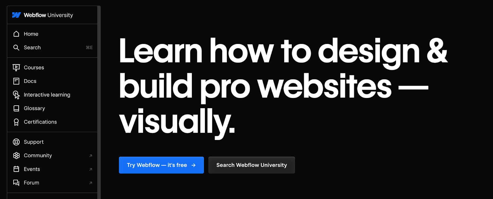 12 best web design courses of 2024 (free + paid) | Webflow Blog