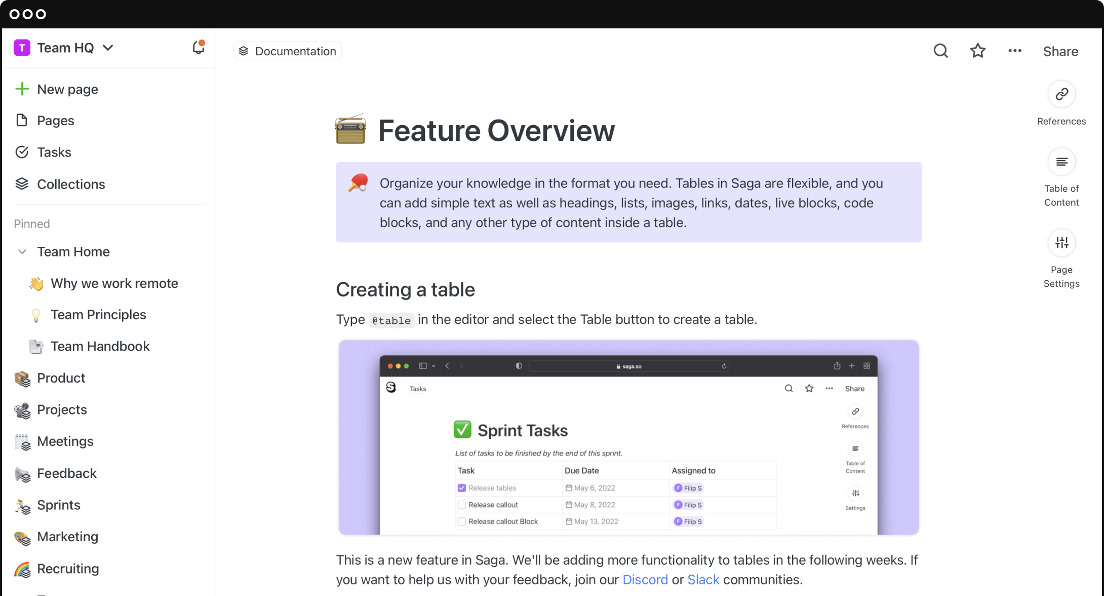 Saga for Documentation | Saga