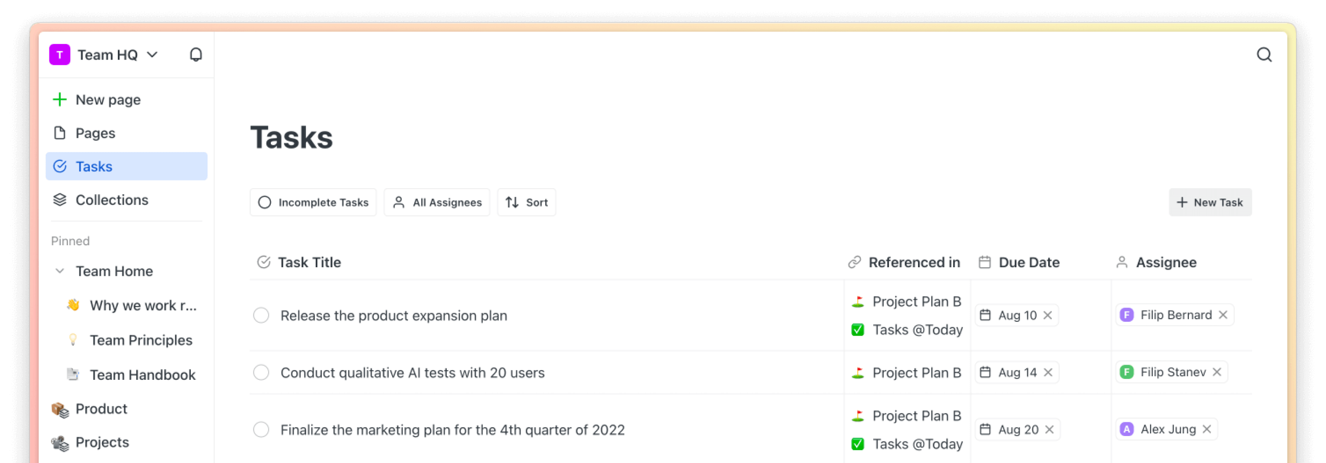 Saga vs Notion comparison