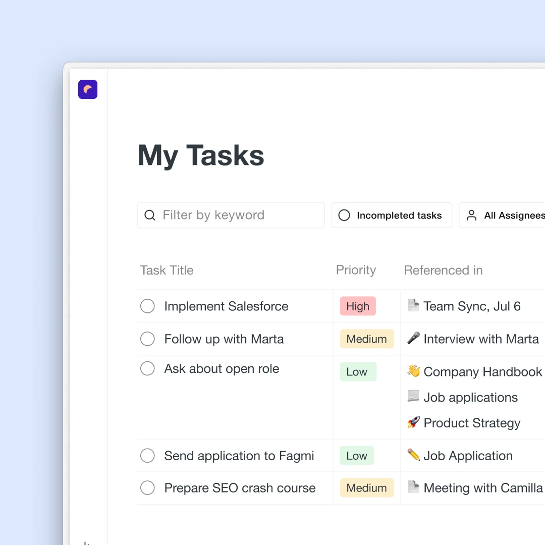 Saga for Task Management and Projects | Saga
