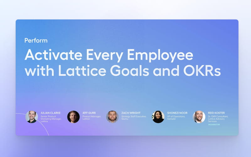 Employee Goals Software | Lattice