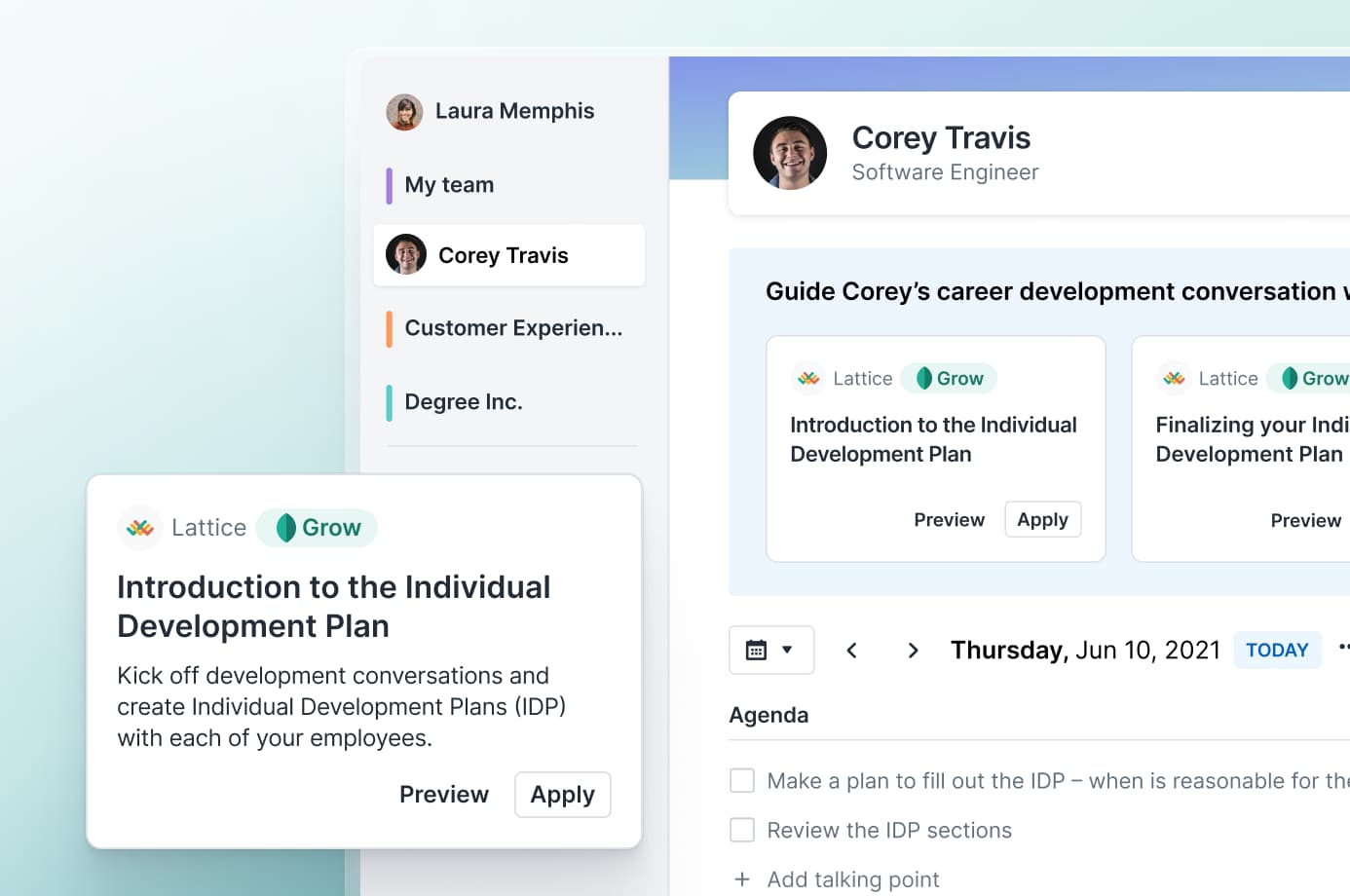 Individual Development Plans | Lattice