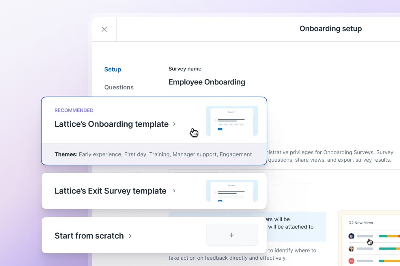 Onboarding & Exit Surveys | Lattice