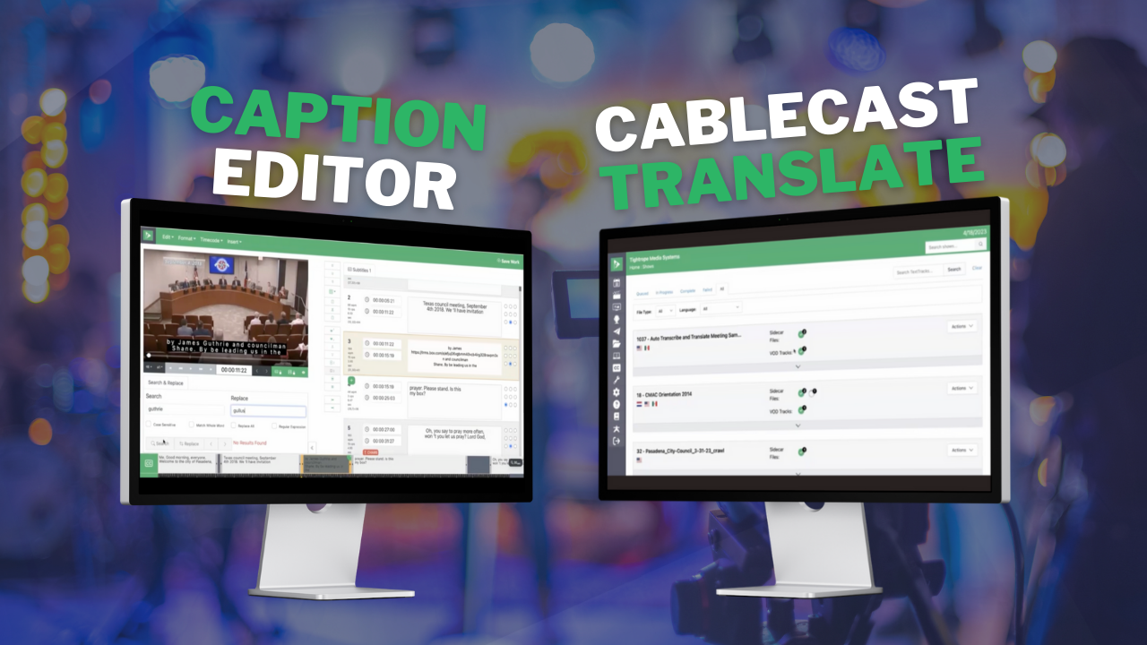 Webinar: Caption Editor & Cablecast Translate | Cablecast