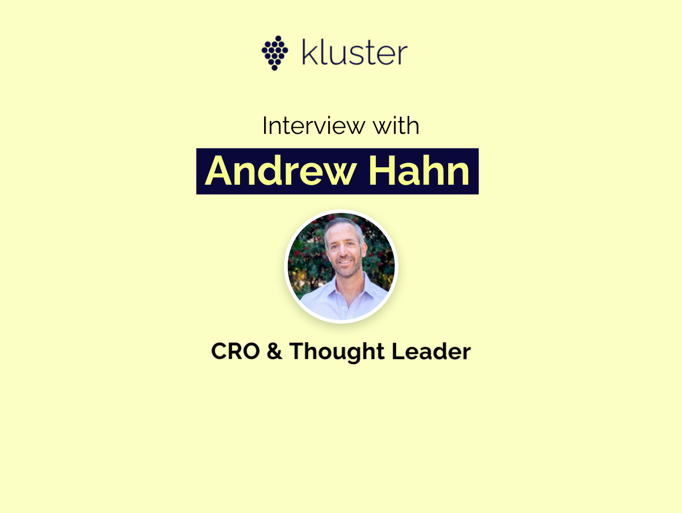 Andrew J Hahn Revenue Interview