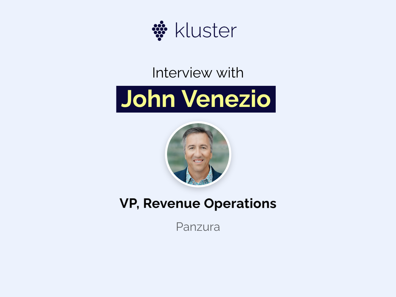 John Venezio Revenue Operations Interview