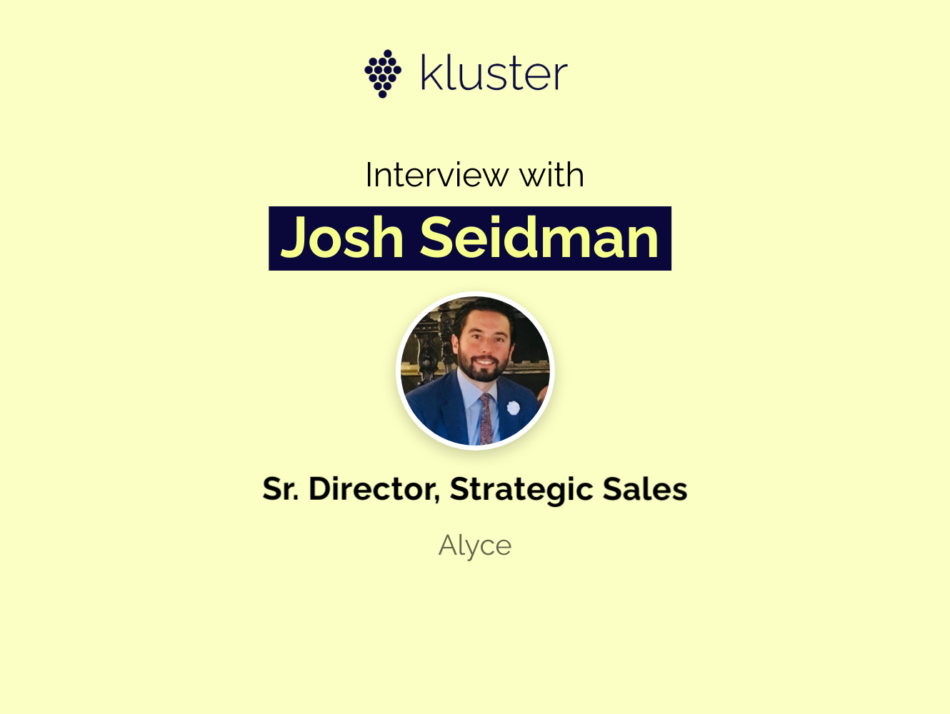 Josh Seidman Revenue Interview