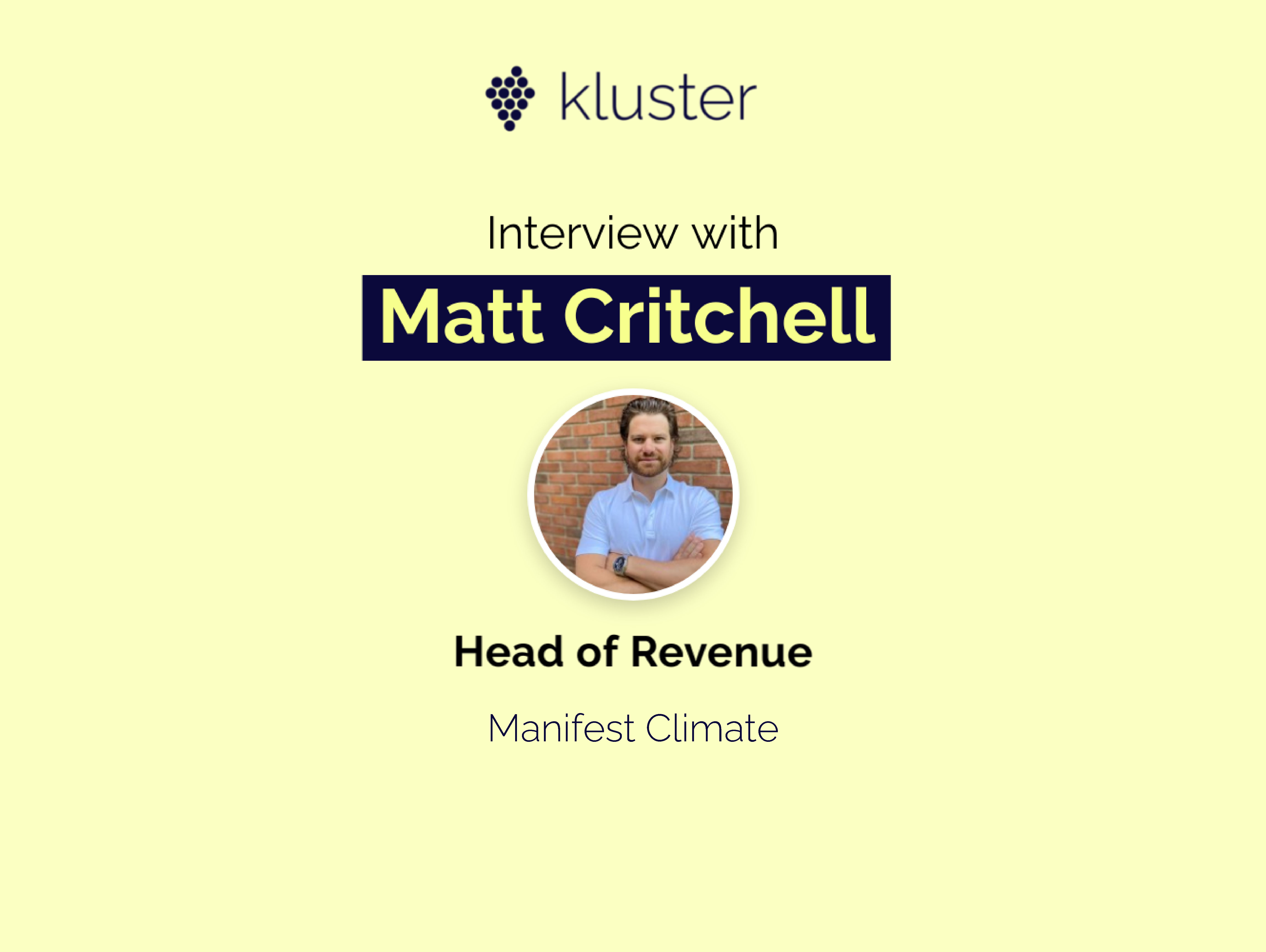 Matt Critchell Revenue Interview