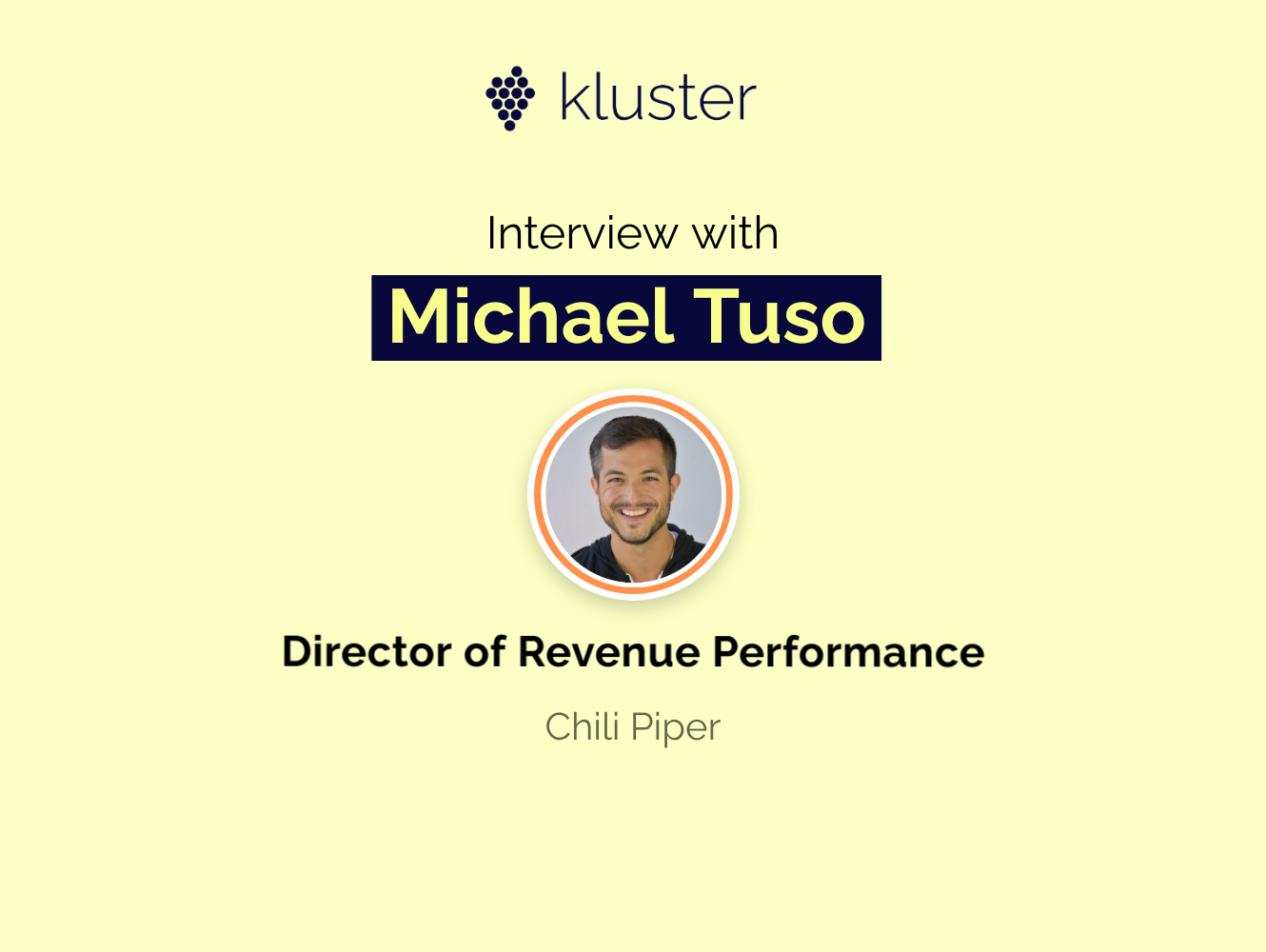 Michael Tuso Revenue Operations Interview: Tech, Data & Analytics and ...