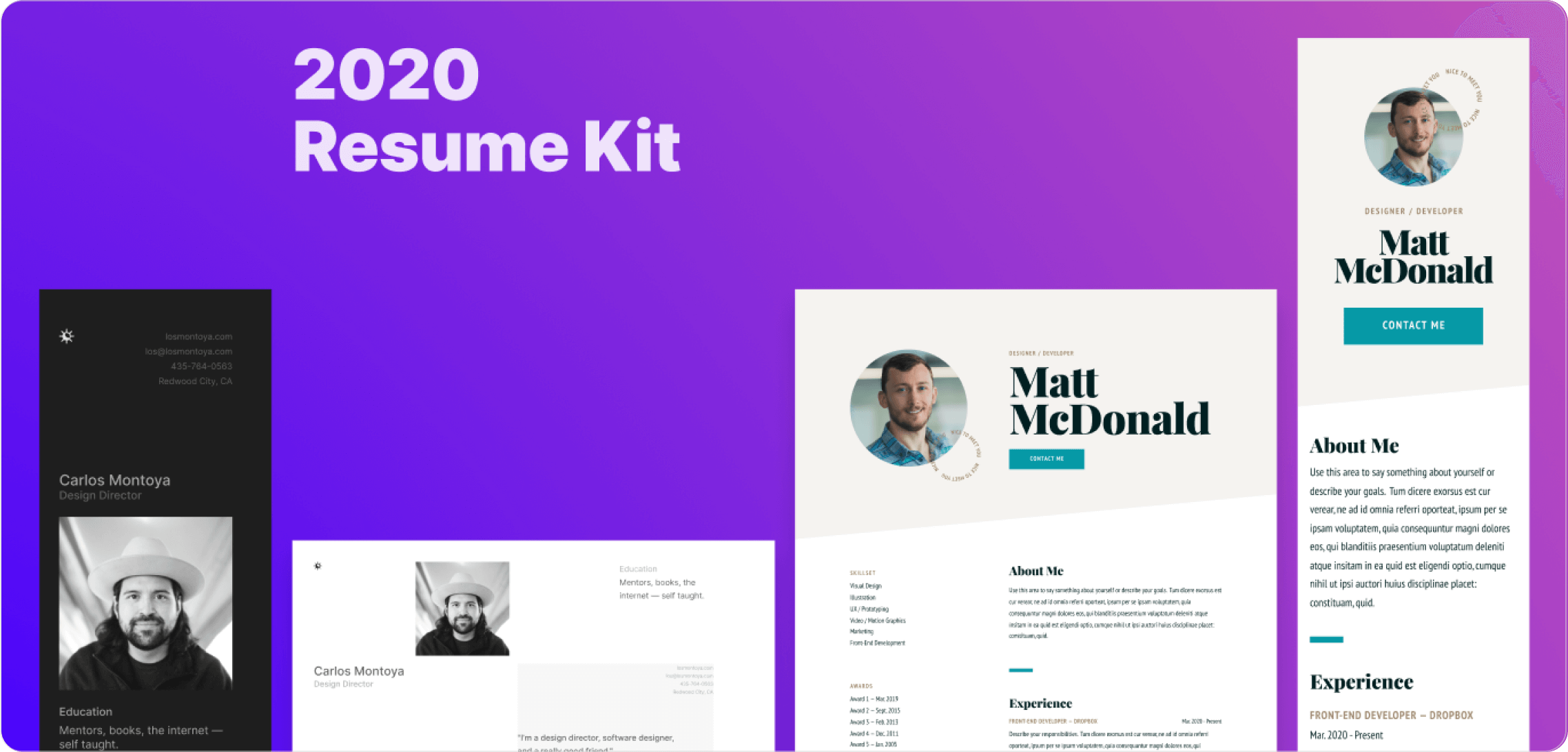 Free Figma Resume Templates