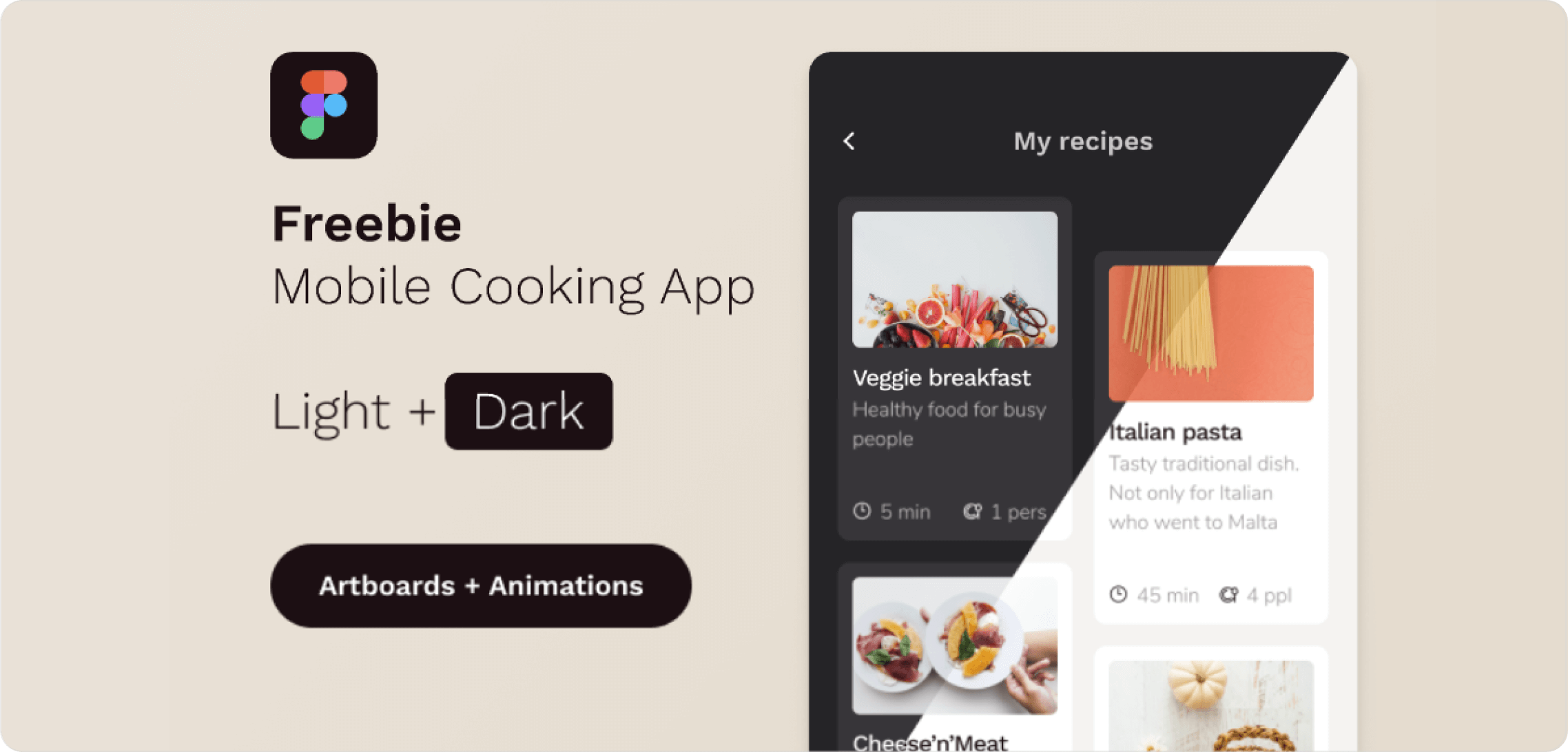 Free Figma Cooking App