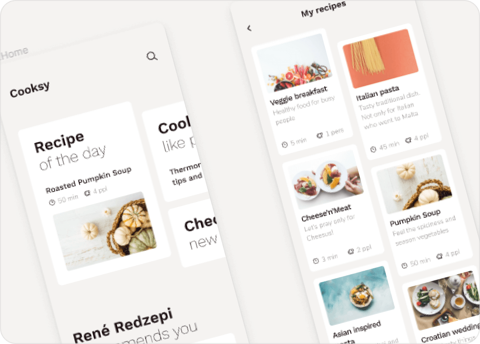 Free Figma Cooking App