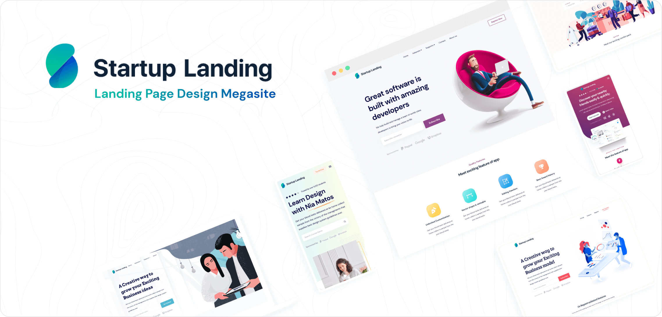 Free Figma Landing Pages Library