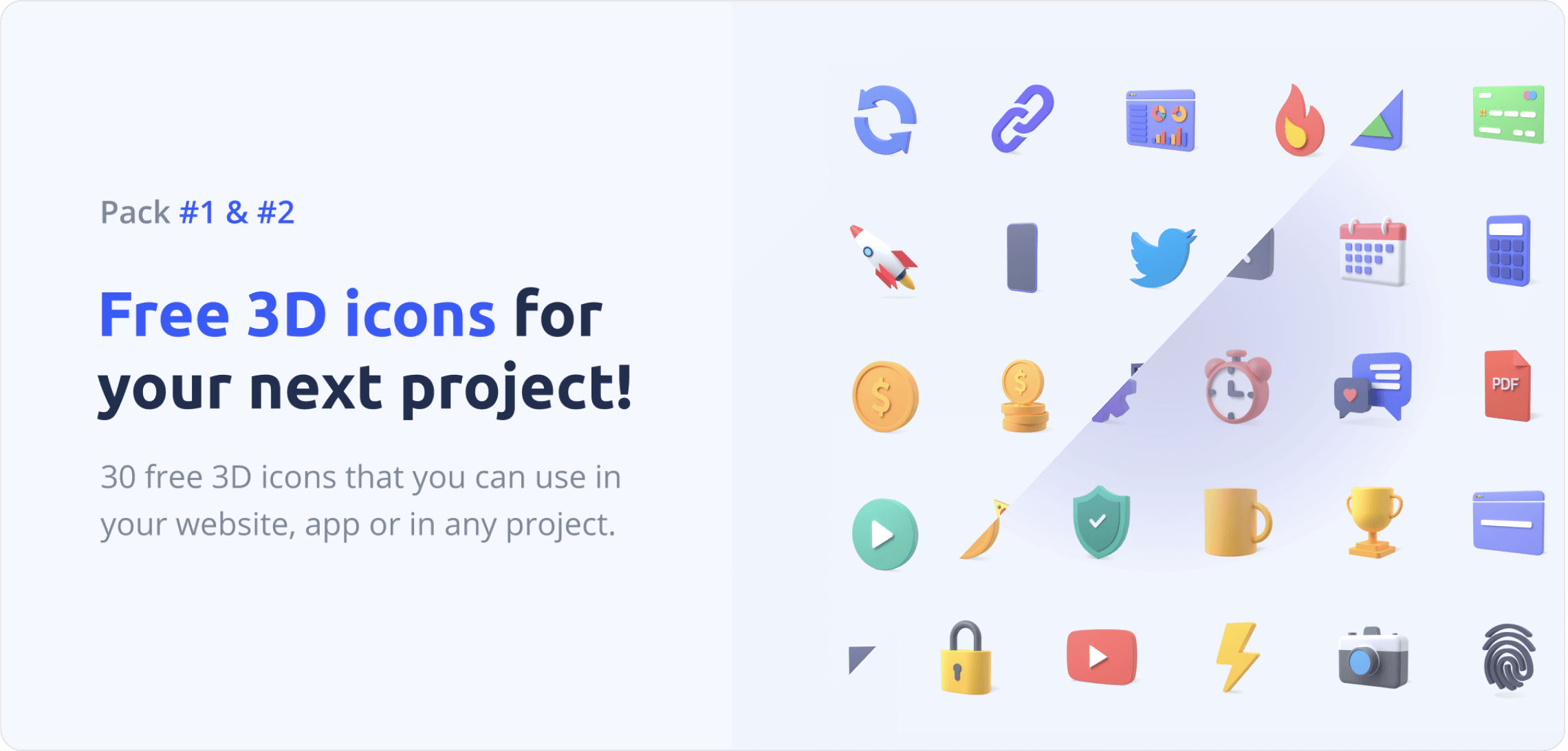 Free 3D Icons for Figma