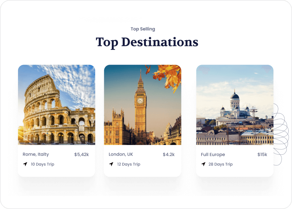 Travel Destination UI