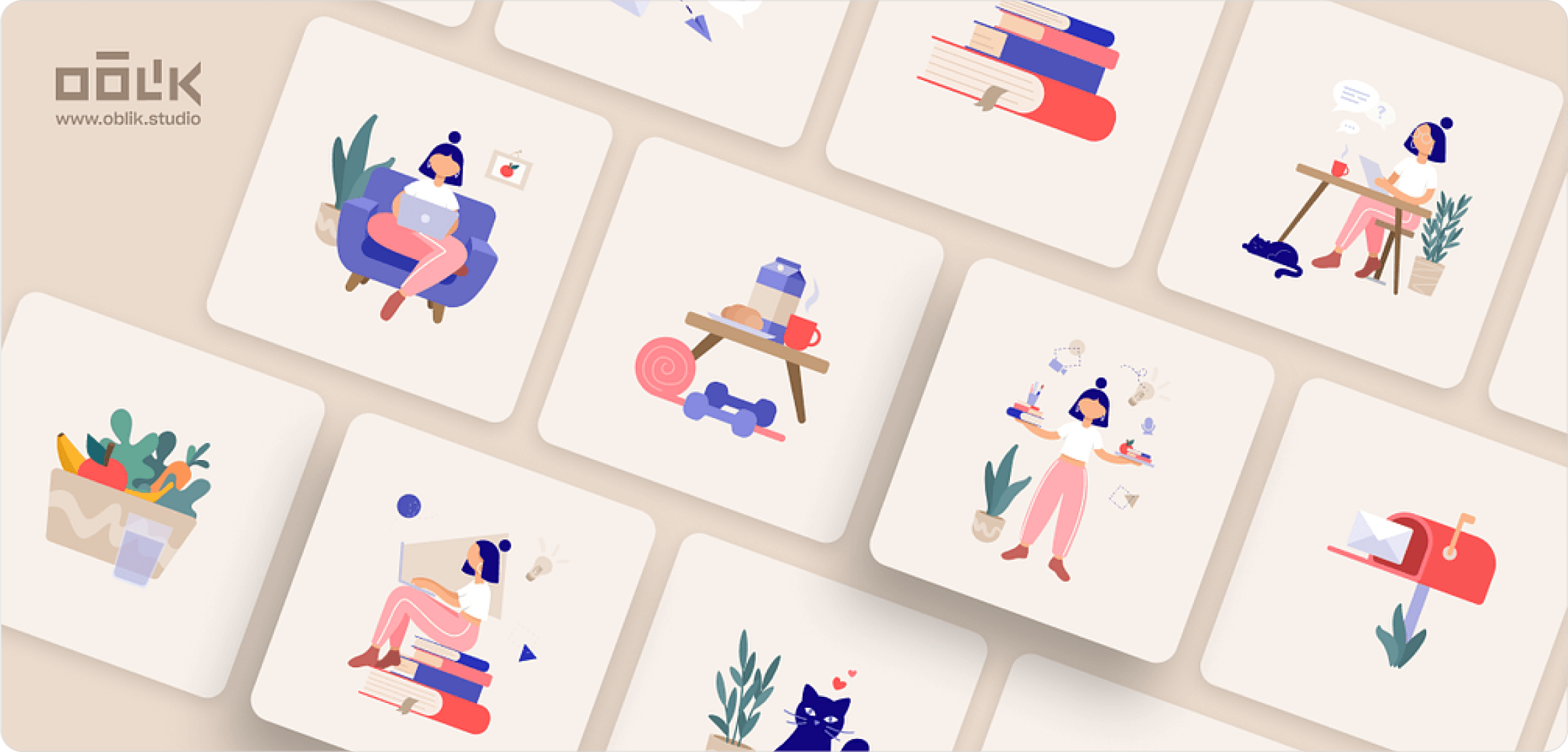 Remote Work Illustrations