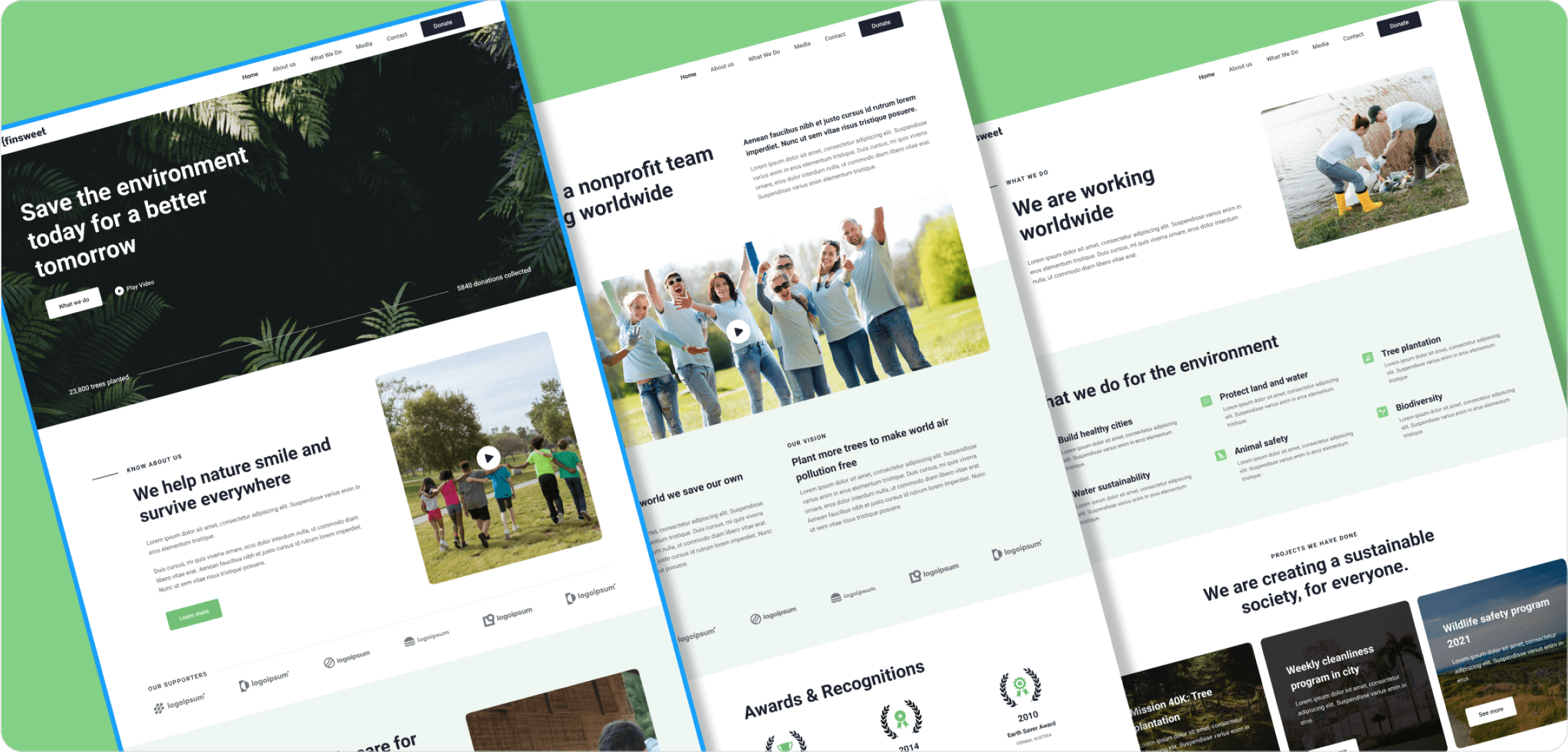 Clean Client Web Design