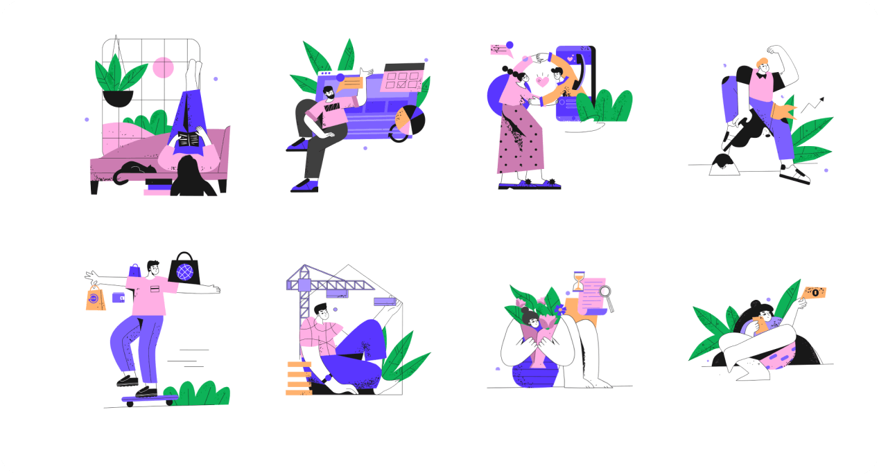 Massive 2D 3D Illustration Pack