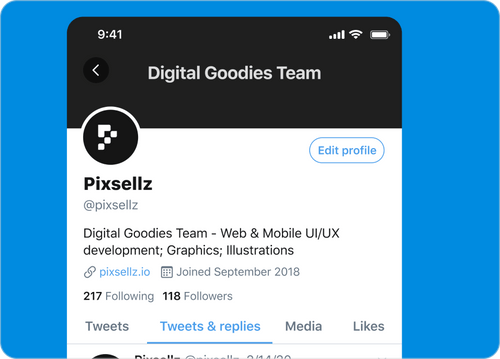 Twitter Mobile UI Kit