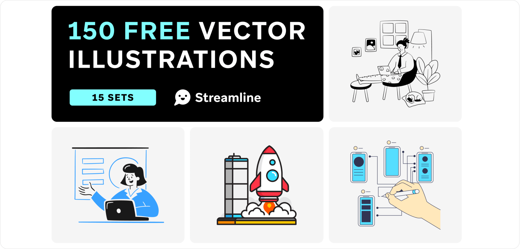 150 Free Vector Drawings