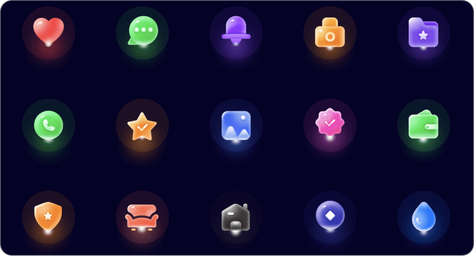 Bright Colorful Icons