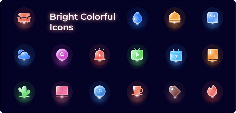 Bright Colorful Icons