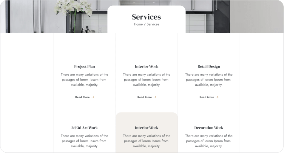 Interior Design Website