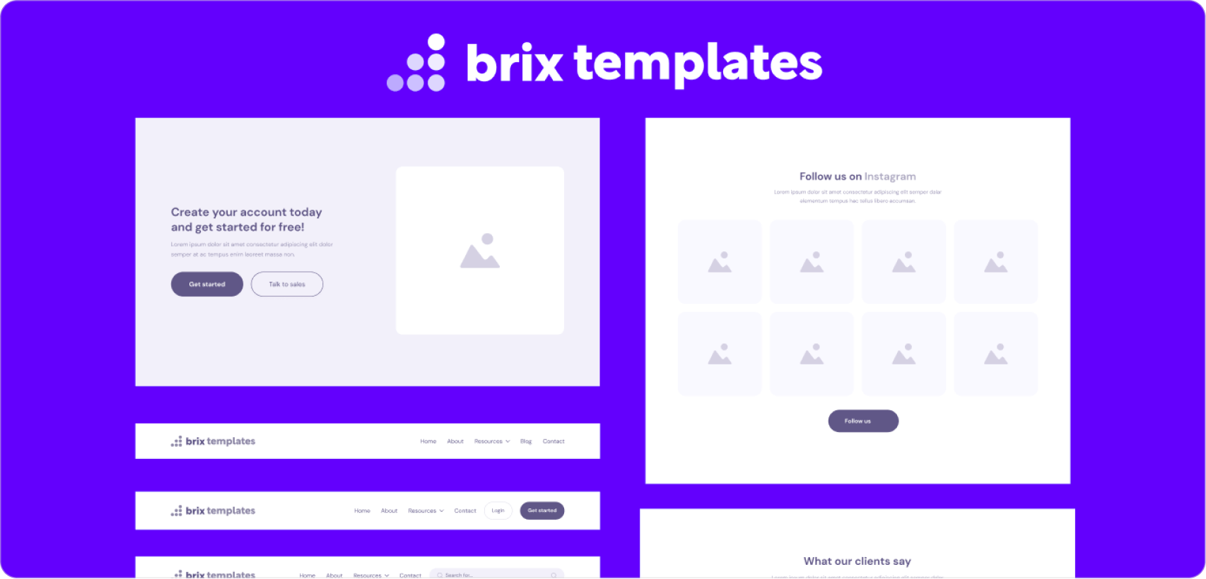 Brix Wireframe Kit