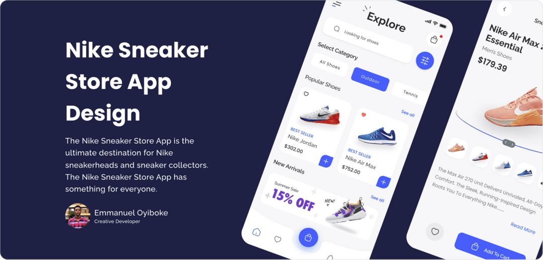 Sneaker App Design