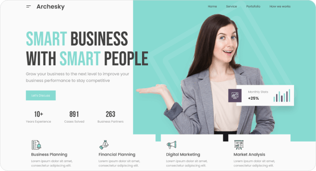Website Hero UI Designs