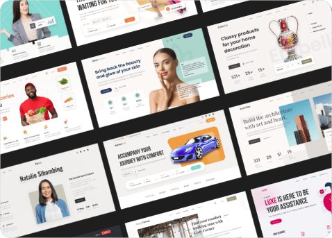 Website Hero UI Designs