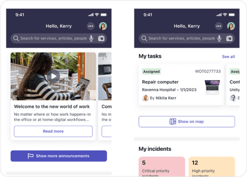 ServiceNow Mobile Template