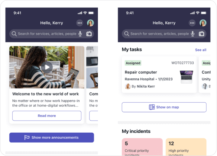 ServiceNow Mobile Template