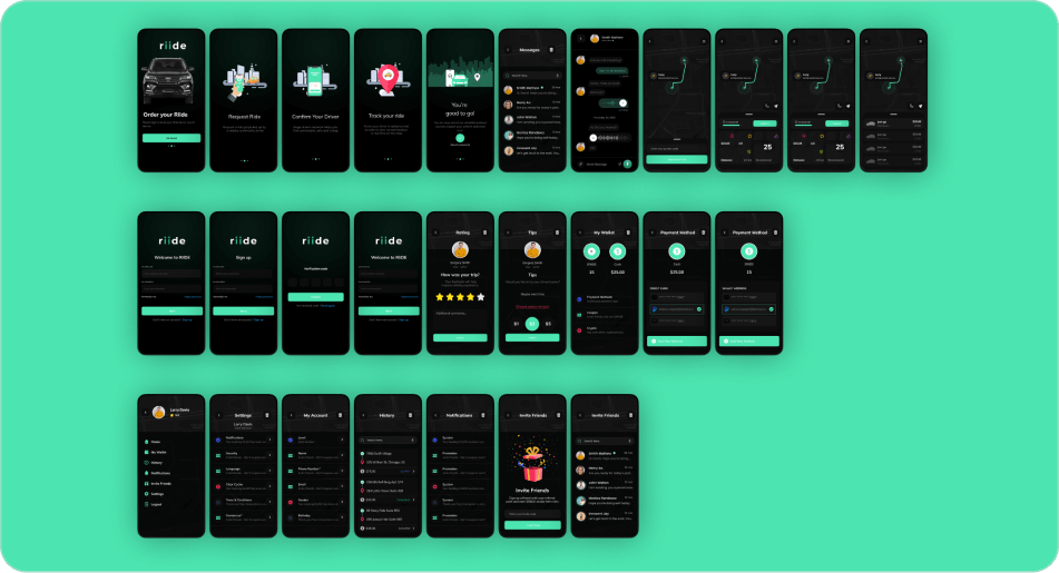 Ride Sharing App Template