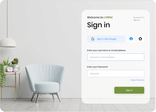 Login Screens