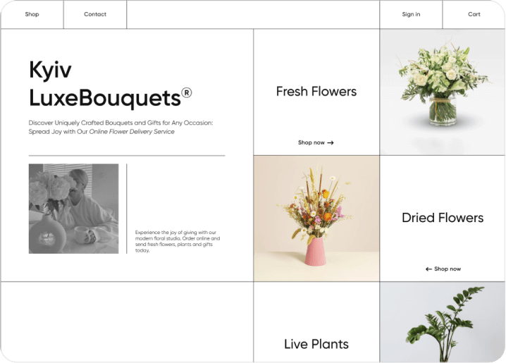 Flower Delivery Website Kit