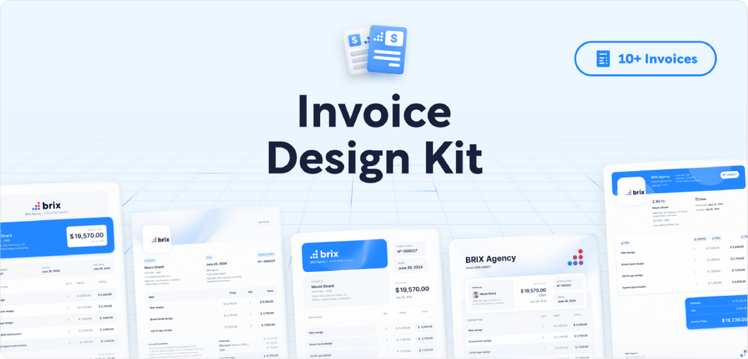 Figma Invoice Templates