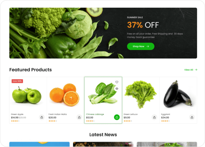 Organic eCommerce Shop