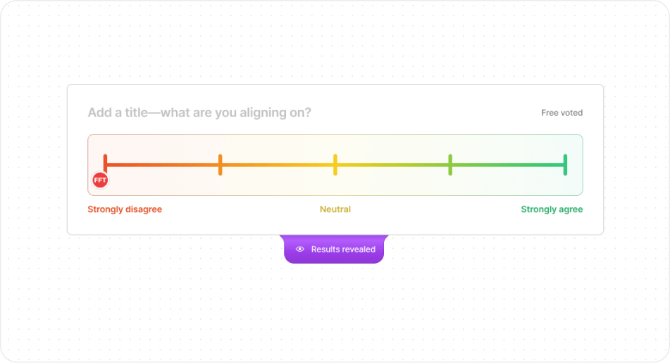 Alignment Scale Voting