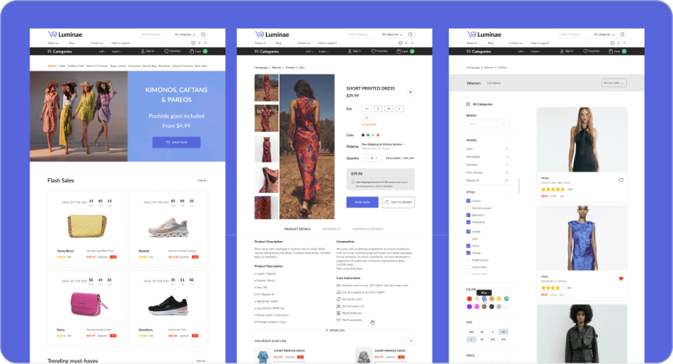 eCommerce UI Template