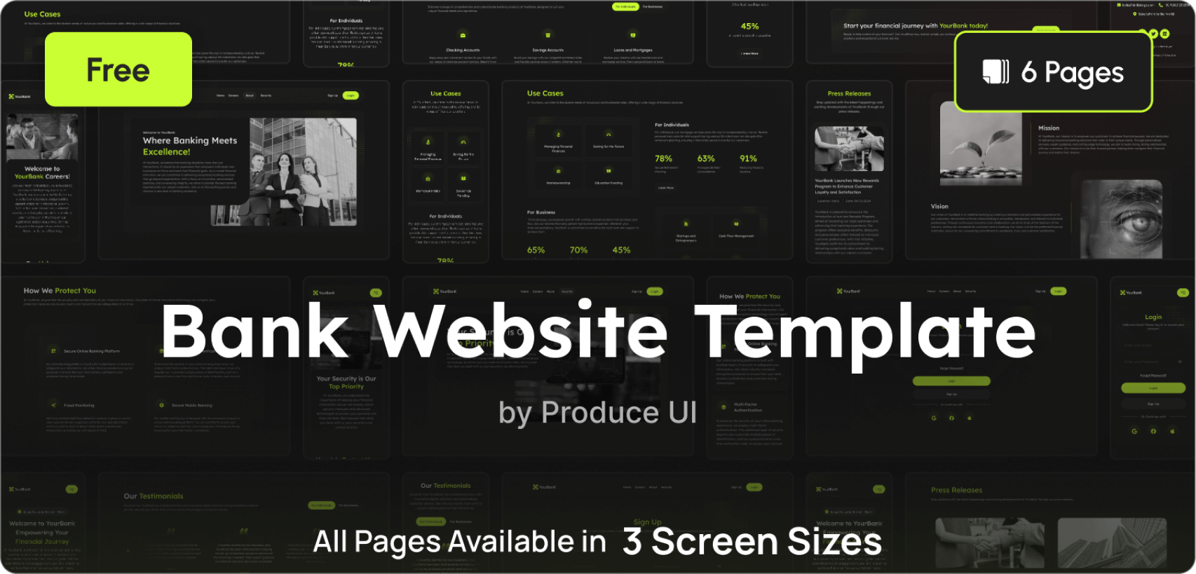 Dark Theme Website