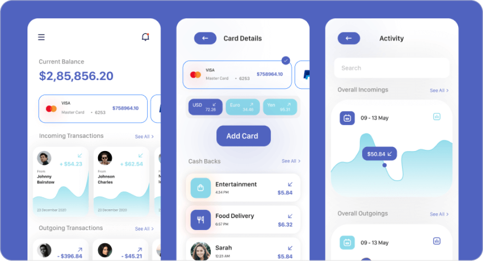 Mobile Finance App Design